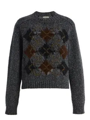 KALLMEYER Nina Wool-Blend Crewneck Sweater Grey