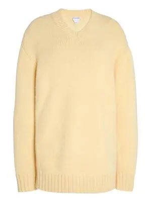 Bottega Veneta V-neck Cashmere Sweater - Yellow