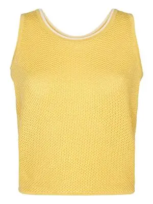 Escvdo Supe Cotton Tank Top - Yellow