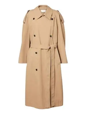 THE ROW Cotton And Cashmere Trench Coat - Beige