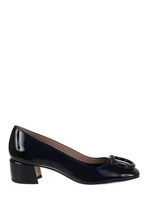 FERRAGAMO Gancini Leather Pumps - Black
