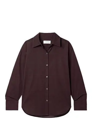 LA LIGNE Alain Cotton-corduroy Shirt - Brown