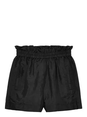 Tibi Gathered Shell Shorts - Black