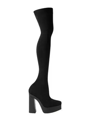 JIMMY CHOO Giome Over-the-knee Platform Boots - Black