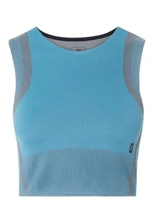 On Studio Cropped Ribbed Stretch Tank - Blue