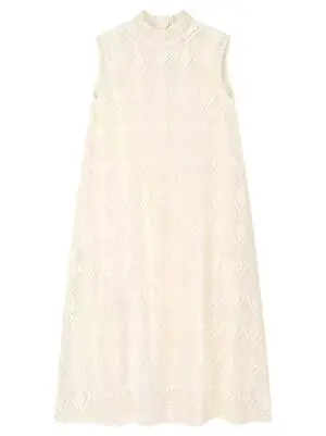 STUDIO TOMBOY Crochet Knit Dress - Neutrals