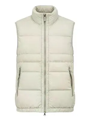 Stone Island Logo-patch Padded Gilet - Neutrals