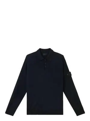 Stone Island Long-sleeve Polo Shirt - Blue