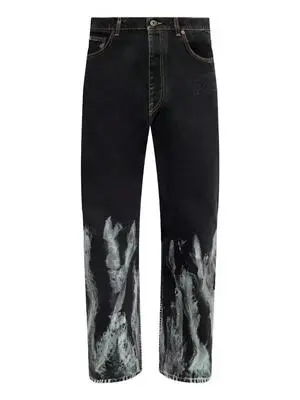 Off-White Graphic-print Jeans - Black