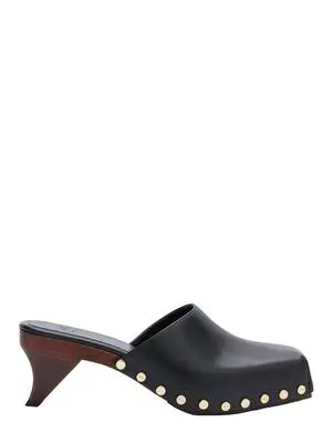 GANNI Studded Heeled Mules Black