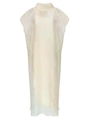 Fabiana Filippi Lace Dress With Bow Detail - Neutrals