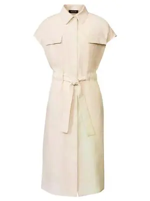 Fabiana Filippi Patch Pocket Belted Dress - Neutrals
