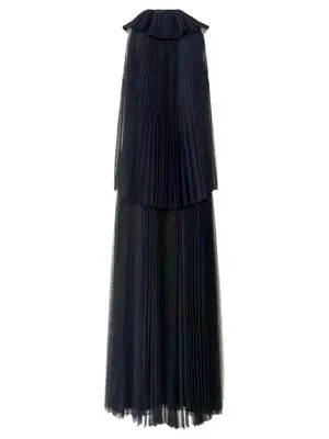 Fabiana Filippi Pleated Layered Dress - Blue
