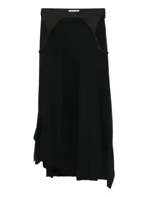 Undercover Asymmetric Strap Skirt - Black