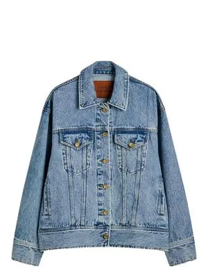 Scanlan Theodore Denim Oversized Jacket Mid.indigo