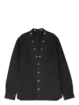 Rick Owens Larry Press-stud Shirt - Black