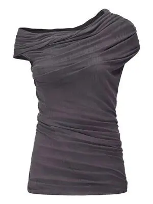 OUDE WAAG Shoulder-Wrap Thread Top