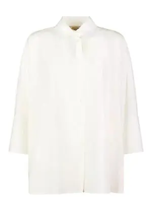 Max Mara Button-up Collared Shirt - Neutrals
