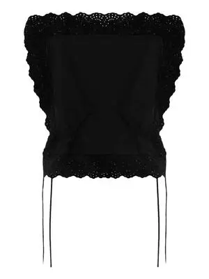 BY MALENE BIRGER Gerda Tie-Sides Blouse Black