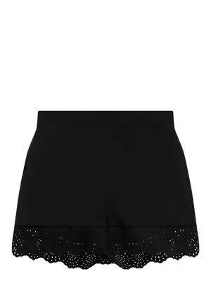 BY MALENE BIRGER Lace-trim Mini Shorts - Black