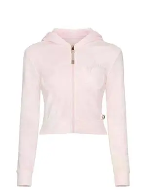AREA Logo-embellished Hoodie - Pink