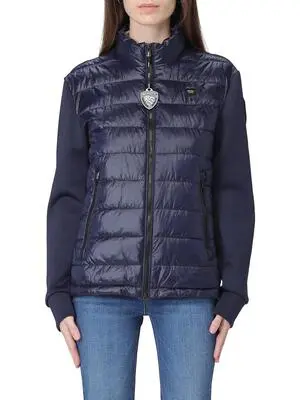 BLAUER. Padded Down Jacket With Zip - Blue