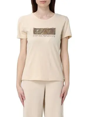 EA7 Embellished T-shirt - Beige