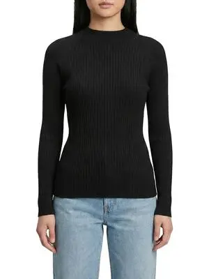 SA SU PHI Cashmere And Silk Ribbed Crewneck Sweater - Black