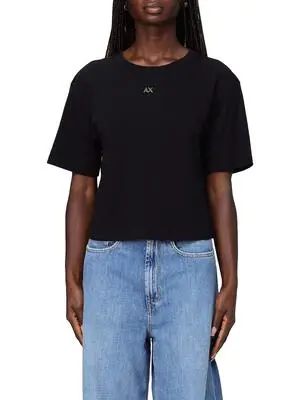 Armani Exchange Armani Exchange Black T-Shirt With Gold AX Logo Black