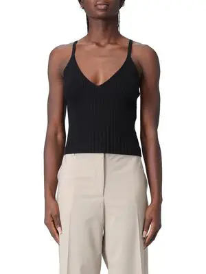 Armani Exchange Ribbed Knit Camisole - Black
