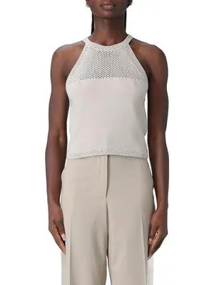 Armani Exchange Cropped Halter Top - Sand