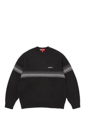 Supreme Raised Stripe Sweater - Black