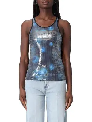 DIESEL® Sequin Embellished Tank Top - Black