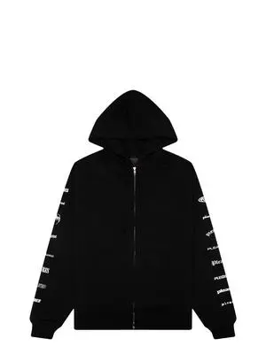 PLEASURES Woodmark Zip Hoodie - Black