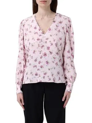 TWINSET Floral Print Blouse With Scalloped Neckline - Pink