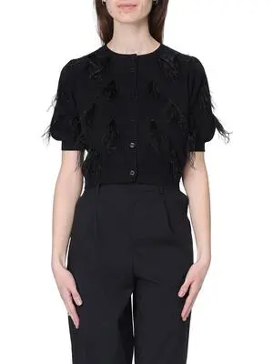 TWINSET Twinset Feather Embellished Cardigan Black