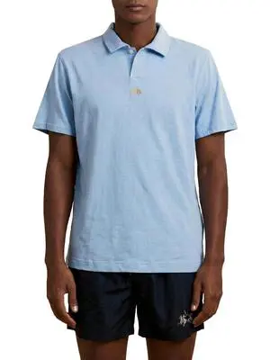 LA MARTINA Cotton Polo Blue