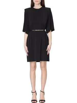 Pinko Short Sleeve Belted Dress - Black