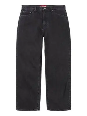 Supreme Paneled Stripe Baggy Jean - Black | Editorialist