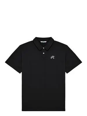 MALBON Fairway Polo T-Shirt Black