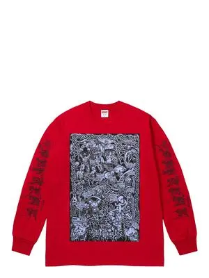 Supreme Long-sleeve Tee - Red