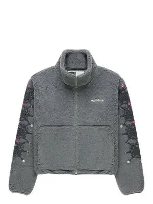 SP5DER Webstone Teddy Fleece Zip Up - Grey