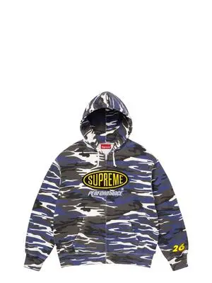Supreme Performance Zip Up Hooded Sweatshirt - Blue
