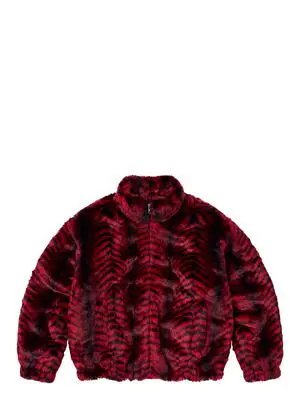 Supreme Faux Fur Windstopper Bomber Jacket - Red