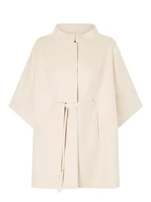 Loro Piana Belted Cashmere Cape - Neutrals