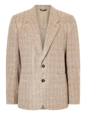 Loro Piana Hedland Checked Tweed Blazer - Brown