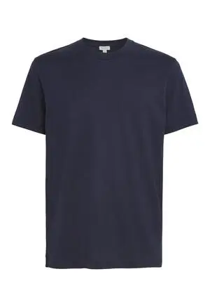Sunspel Cotton-silk-cashmere T-shirt - Navy