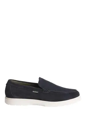 Barbour Suede Carty Loafers Navy