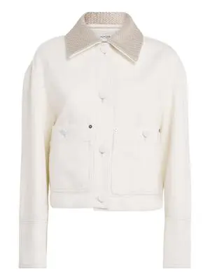 AGNONA Cotton-Linen Denim Jacket