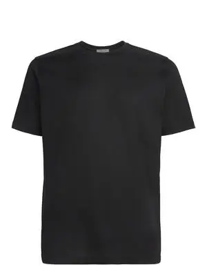 Corneliani Cotton Crew-neck T-shirt - Black